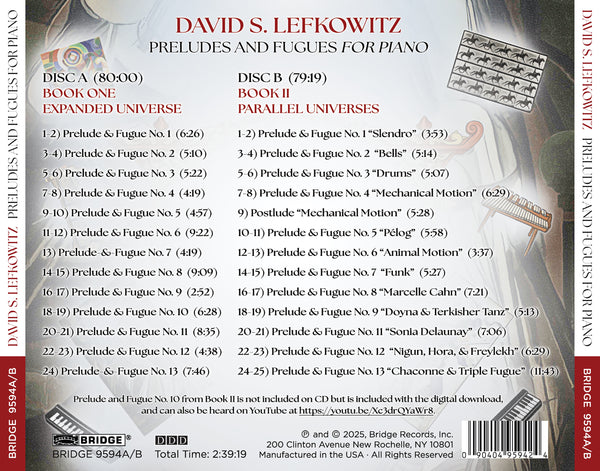 David S. Lefkowitz: Preludes and Fugues for Piano BRIDGE 9594A/B ...