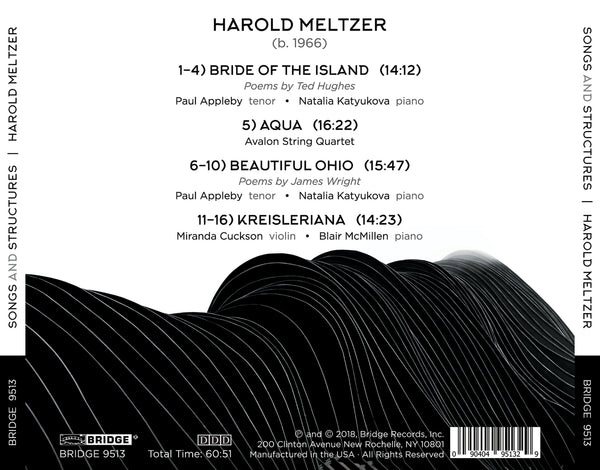 Harold Meltzer: Songs and Structures BRIDGE 9513 – Bridge Records