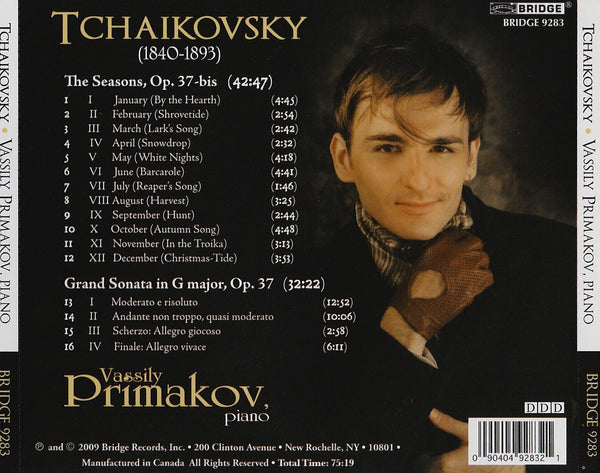 Vassily Primakov: Tchaikovsky Solo Piano BRIDGE 9283 – Bridge Records