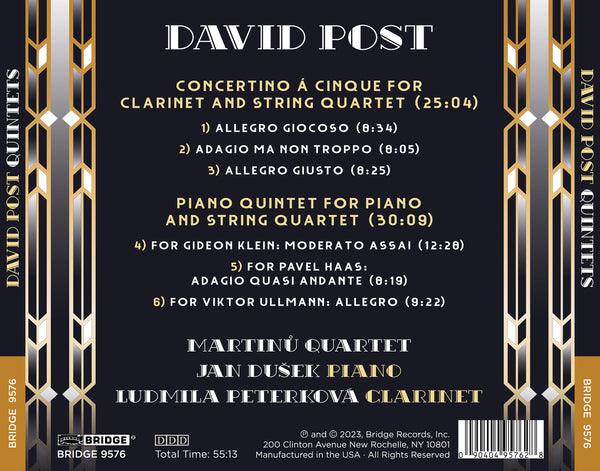 David Post: Concertino á Cinque 9576 – Bridge Records